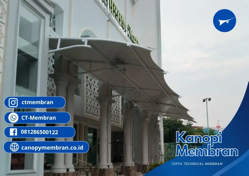 Kanopi Membran Masjid Lembang : Solusi Atap Modern - Kanopi Membran